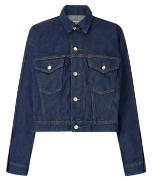 Ossou Sway Denim Trucker Jacket - Blue