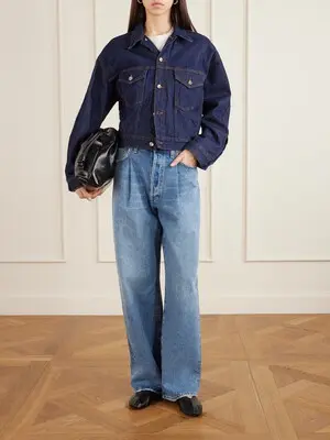 Ossou Sway Denim Trucker Jacket - Blue