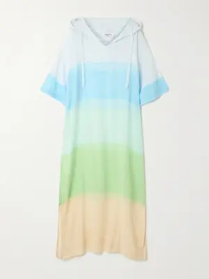 LEMLEM Beritu Striped Cotton-blend Hooded Dress - Multi