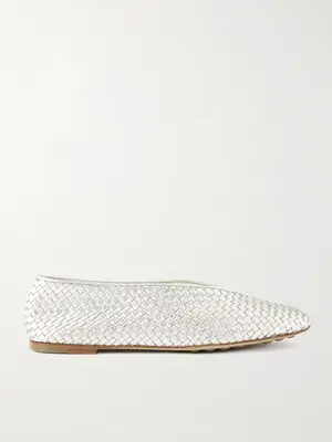 Bottega Veneta Metallic Flats For Women