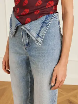 Alexander McQueen High-rise Flared Jeans - Blue