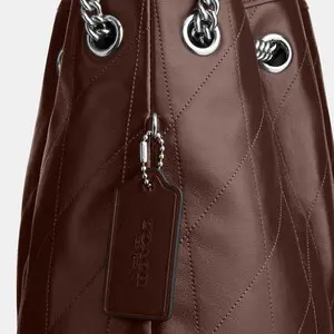 COACH OUTLET Coach Evelyn Quilted Shoulder Bag - Silver/maple