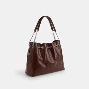 COACH OUTLET Coach Evelyn Quilted Shoulder Bag - Silver/maple