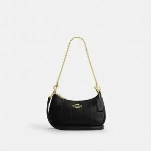 COACH Teri Mini Crossbody Bag With Quilting - Gold/black