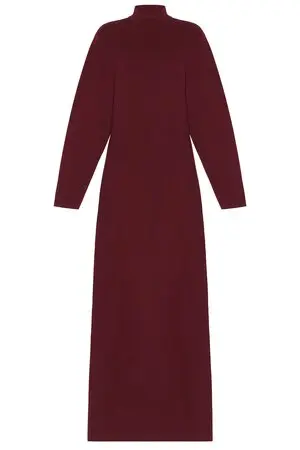 SRG Gloria Mock Neck Maxi Dress - Burgundy