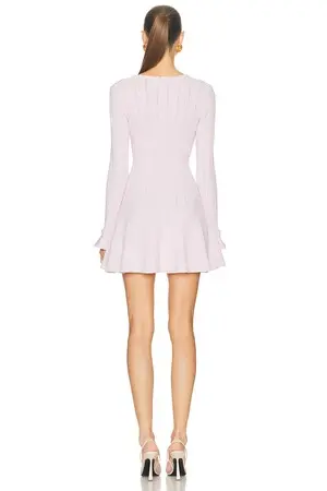 SELF-PORTRAIT Pearl Trim Mini Dress