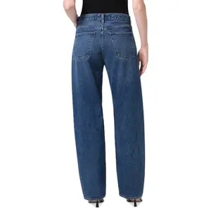 AGOLDE Arc High Rise Straight Crisscross Jeans - Form