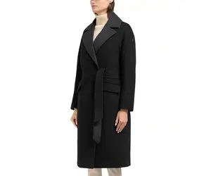 Moose Knuckles Lafleur Wool Blend Long Wrap Coat