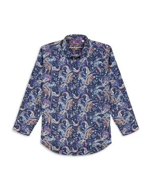 Robert Graham Chandler Printed Long Sleeve Button Front Shirt