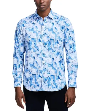 Robert Graham Baskerville Printed Long Sleeve Button Front Shirt