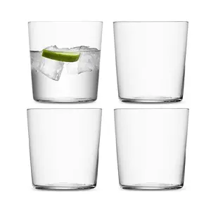 LSA Gio Small 13 Oz. Tumbler, Set Of 4 - Clear
