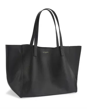 Kurt Geiger Violet Large Leather Shopper Tote - Black