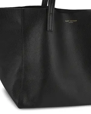 Kurt Geiger Violet Large Leather Shopper Tote - Black