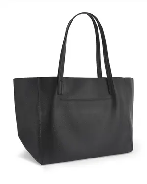 Kurt Geiger Violet Large Leather Shopper Tote - Black