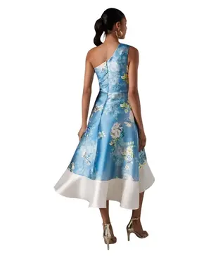 Coast One-shoulder Ruffle Midi Dress