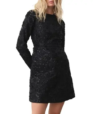 Mint Velvet Sequin Applique Mini Dress