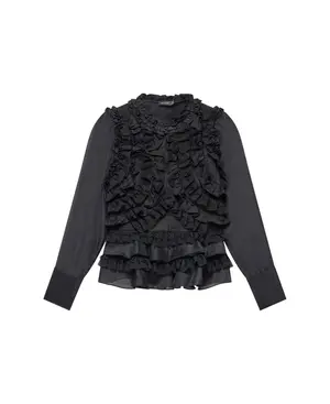 Mint Velvet Ruffle Detail Blouse