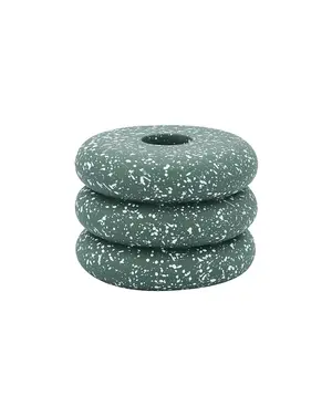 TOV FURNITURE Gabby Speckled Stacked Candleholder Green