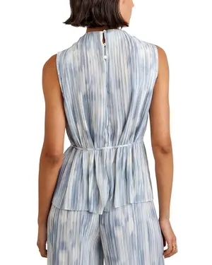 Bella Dahl Mock Neck Top With Tie Belt