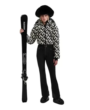 Rudsak Dinara One-piece Puffer Ski Suit - Vanilla Monogram