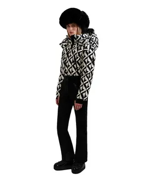 Rudsak Dinara One-piece Puffer Ski Suit - Vanilla Monogram