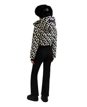 Rudsak Dinara One-piece Puffer Ski Suit - Vanilla Monogram