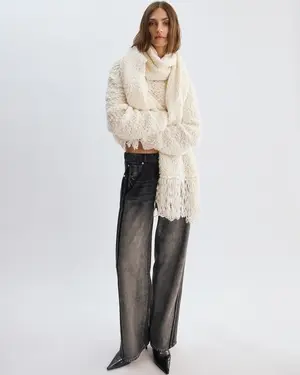 Rag & Bone Luisa Scarf Long Sleeve Sweater