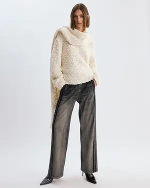 Rag & Bone Luisa Scarf Long Sleeve Sweater