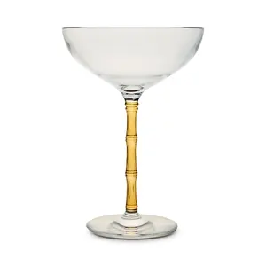La DoubleJ Bamboo Coupe Glass, Set Of 2