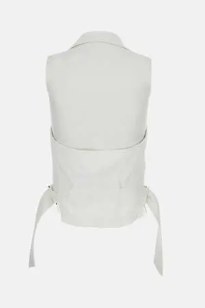 Elisabetta Franchi Double-breasted Vest - Bianco