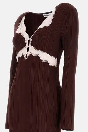 SELF-PORTRAIT Knit Dress - Red