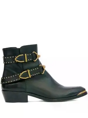 Isabel Marant Étoile 35mm Zalya Studded Boots - Black