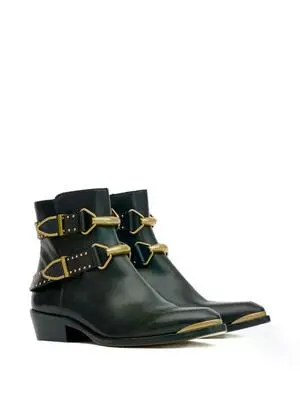 Isabel Marant Étoile 35mm Zalya Studded Boots - Black