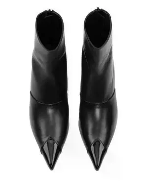ROTATE BY BIRGER CHRISTENSEN Pointed-toe Leather Boots