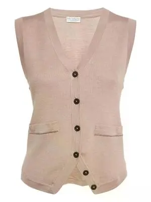 Brunello Cucinelli Ribbed-knit Vest