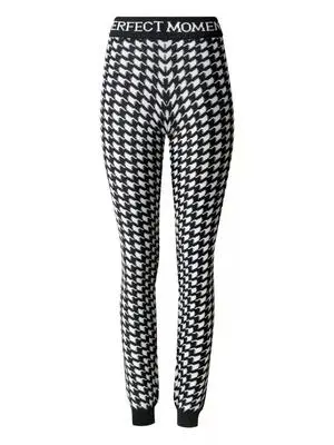 Perfect Moment Houndstooth Logo-waistband Pants