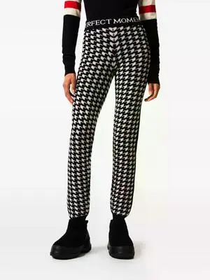 Perfect Moment Houndstooth Logo-waistband Pants