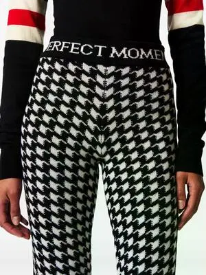 Perfect Moment Houndstooth Logo-waistband Pants