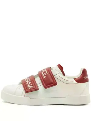 Dolce & Gabbana Leather Logo-strap Sneakers
