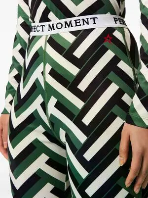 Perfect Moment Base Layer Leggings - Green