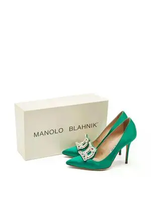 Manolo Blahnik Borlak Crystal Pumps