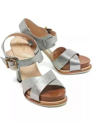 TOD'S Ankle-strap Sandals - Silver