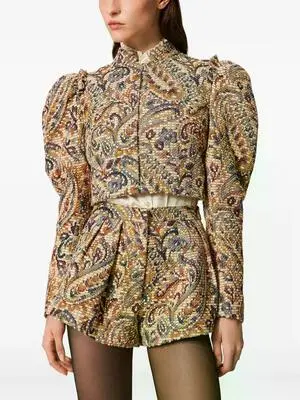 TWINSET Paisley Puff-sleeve Jacket