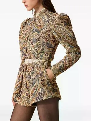 TWINSET Paisley Puff-sleeve Jacket