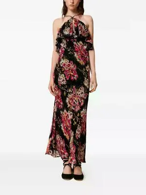 TWINSET Floral-pattern Ruffled Dress