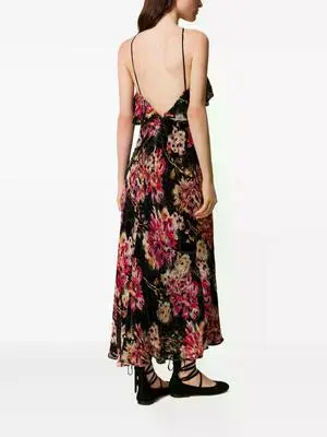 TWINSET Floral-pattern Ruffled Dress