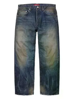 Supreme Distressed Loose-fit Jeans - Blue