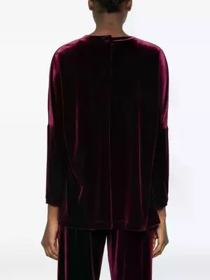 BLANCA VITA Round-neck Long-sleeve Top