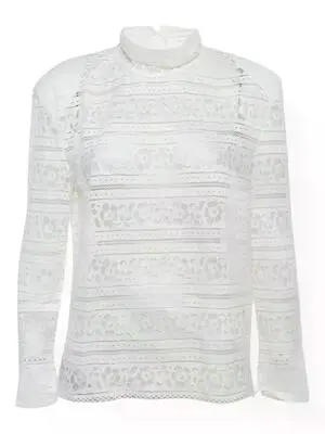 Sandro Lace Mock-neck Top
