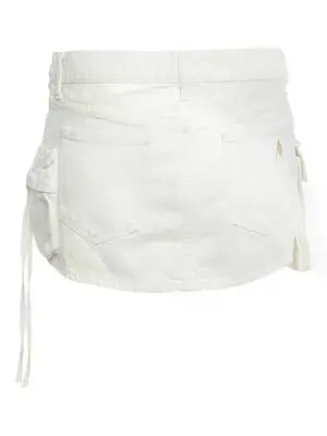 Attico Cargo-pockets Denim Mini Skirt